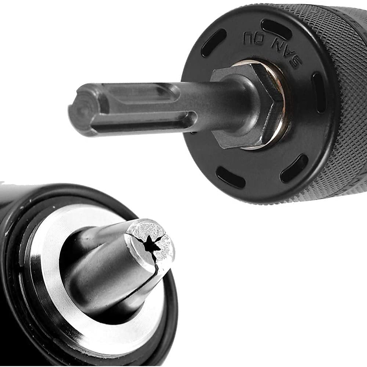 Heavy Duty Professional 2-13mm 1/2-inch SDS-Plus Keyless Adapter with Drill Chuck