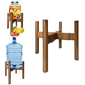 Adjustable Drink Dispenser Holder (6-11 Inch), Water Dispenser Stand - Fit Beverage Dispenser, 1-2 Gallon Glass Water Jar, 3-5 Gallon Water Jug Container, Water Filter Bottle, Water Crock Dispenser