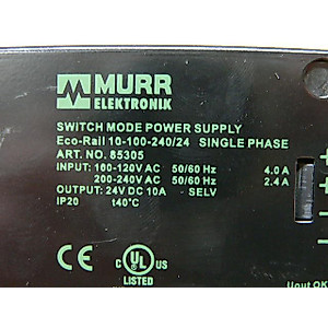 Murr Elektronik Eco-Rail 10-100-240/24 Eco-Rail Dc Power Supply