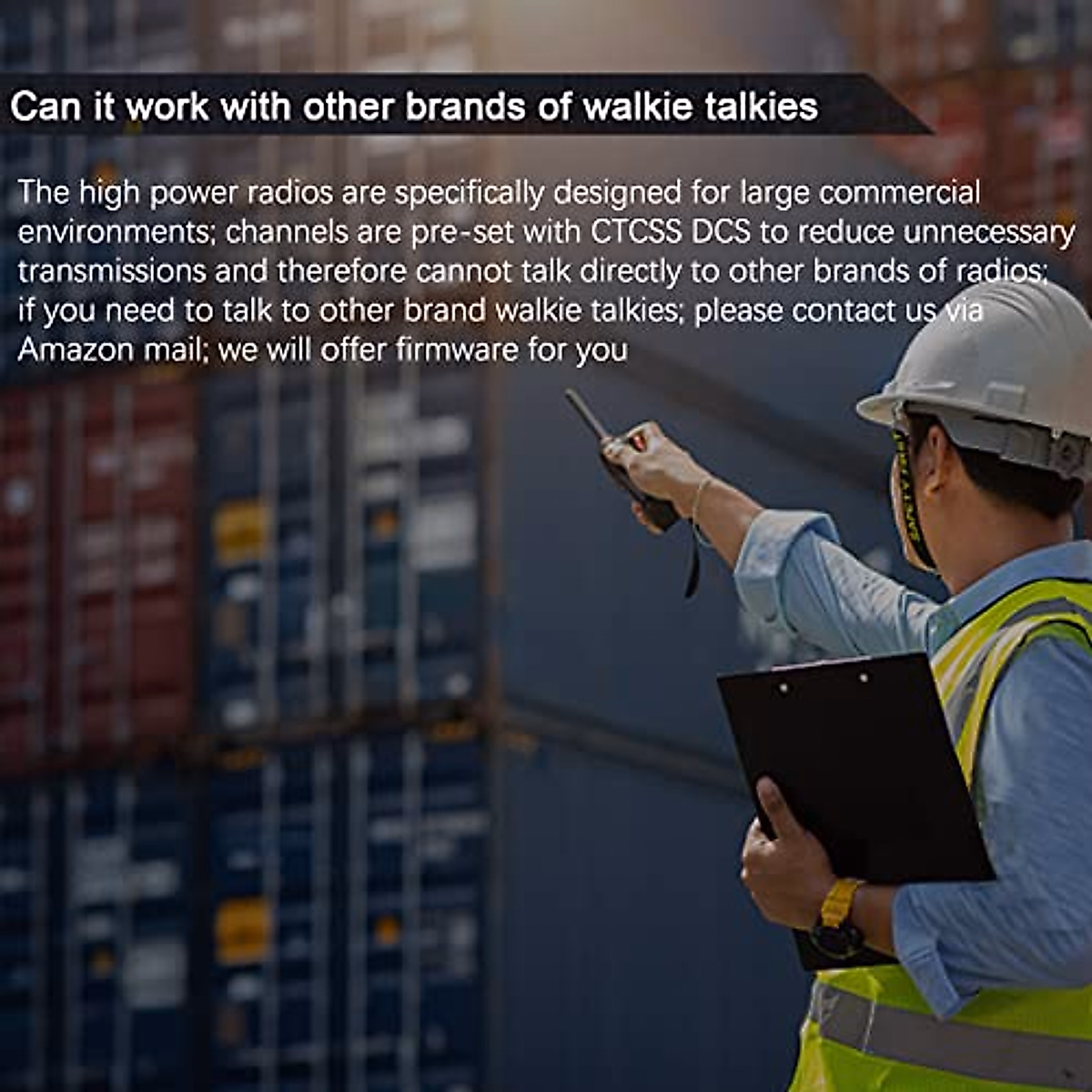 Retevis RT29 2 Way Radios Long Range,High Power Heavy Duty Two Way Radios,Rugged Walkie Talkies with Waterproof Speak Mic 3200mAh Battery(4 Pack)