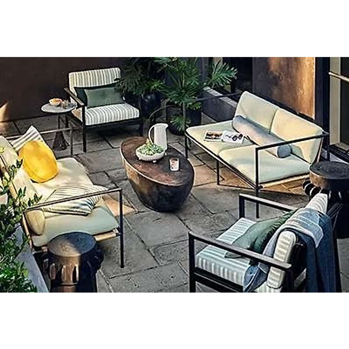 Naturesroom Sunbrella Outdoor Pillows for Patio Furniture - 19" W x 12" L x 6" T, Waterproof Lumbar Pillow with Comfort, Style & Durability Designed for Outdoor Living - Made in The USA