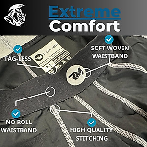 Real Men Pouch Running Tights Legging Medium D Pouch Nylon 1 Pk Black