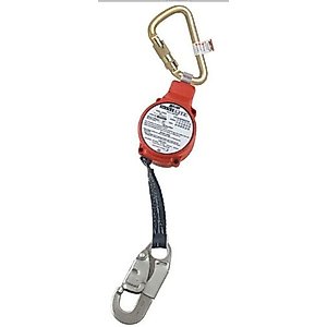 Miller by Honeywell FL11-11/11FT MiniLite Fall Limiter with Attached Locking Snap Hook, Swivel Shackle and Rebar Snap Hook