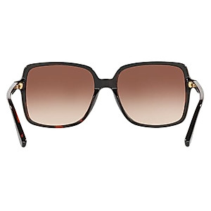 Michael Kors Women's Fashion Outwear Oversize Sunglasses, Dark Havana/Brown Shaded, One Size + 1