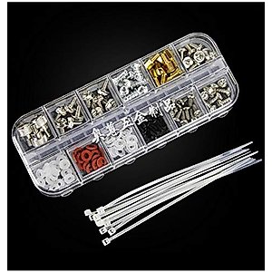 125pcs for Computer Screw Kit M3 Personal for Computer Desktop Screw & Standoffs Set for Motherboard HDD SSD Screw Washer in Box SCRW-093168