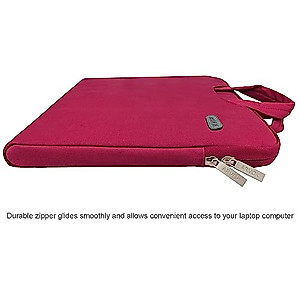 Arvok 15 15.6 16 Inch Water-Resistant Canvas Fabric Laptop Sleeve with Handle&Zipper Pocket/Notebook Computer Case/Ultrabook Carrying Bag for HP/Dell/Lenovo/A sus/Acer/Samsung