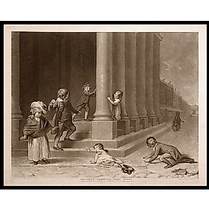 Children Throwing Snow Balls