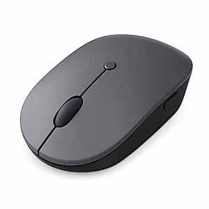 Lenovo Go USB-C Essential Wireless Mouse, 2.4 GHz Nano USB-C Receiver, Adjustable DPI, Rechargeable Battery, Ambidextrous, GY51C21210, Grey