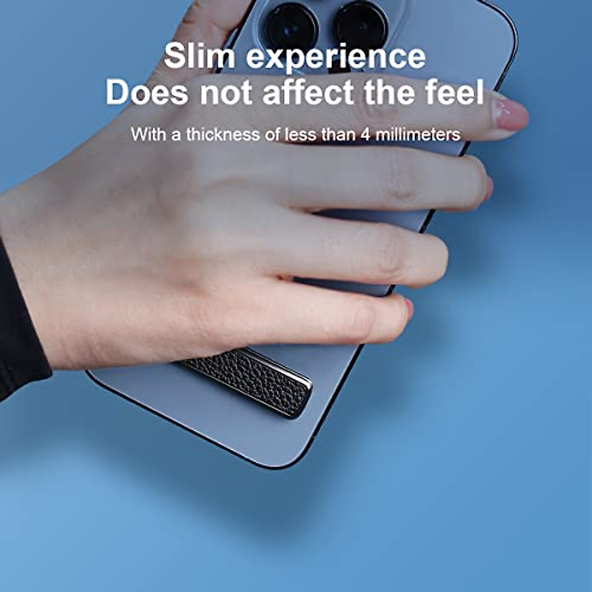 Hagibis Phone Kickstand Vertical and Horizontal Stand Adjustable Angle Aluminum Phone Holder Compatible with iPhone 13 12 Pro 13 Mini 13 Pro Max, Samsung and Xiaomi (New Black)