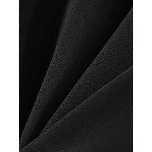 GORGLITTER Men's Color Block Long Sleeve Zip Up Hoodie Cartoon Graphic Drawstring Hooded Sweatshirt Tops Black and Khaki Medium