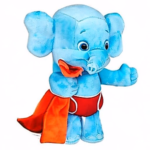 Snap Toys Word Party - Bailey 10" Stuffed Plush Snuggle and Play Baby Elephant with Blanket - from The Netflix Original Series - 18+ Months