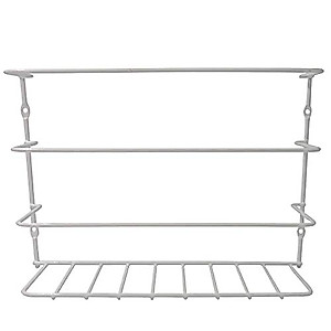 Evelots Cutting Board/Wrap/Foil/Wax Paper Storage Rack-Wall/Door Mount-White