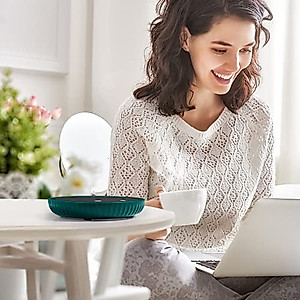 JulyPanny 8H Auto Shut Off 1-12H Timer Candle Warmer Coffee Mug Warmer, Cup Warmer for Desk with 2 Temperature Control Settings 122/140℉ Candle Warmer Plate Heating Coffee Tea Candle