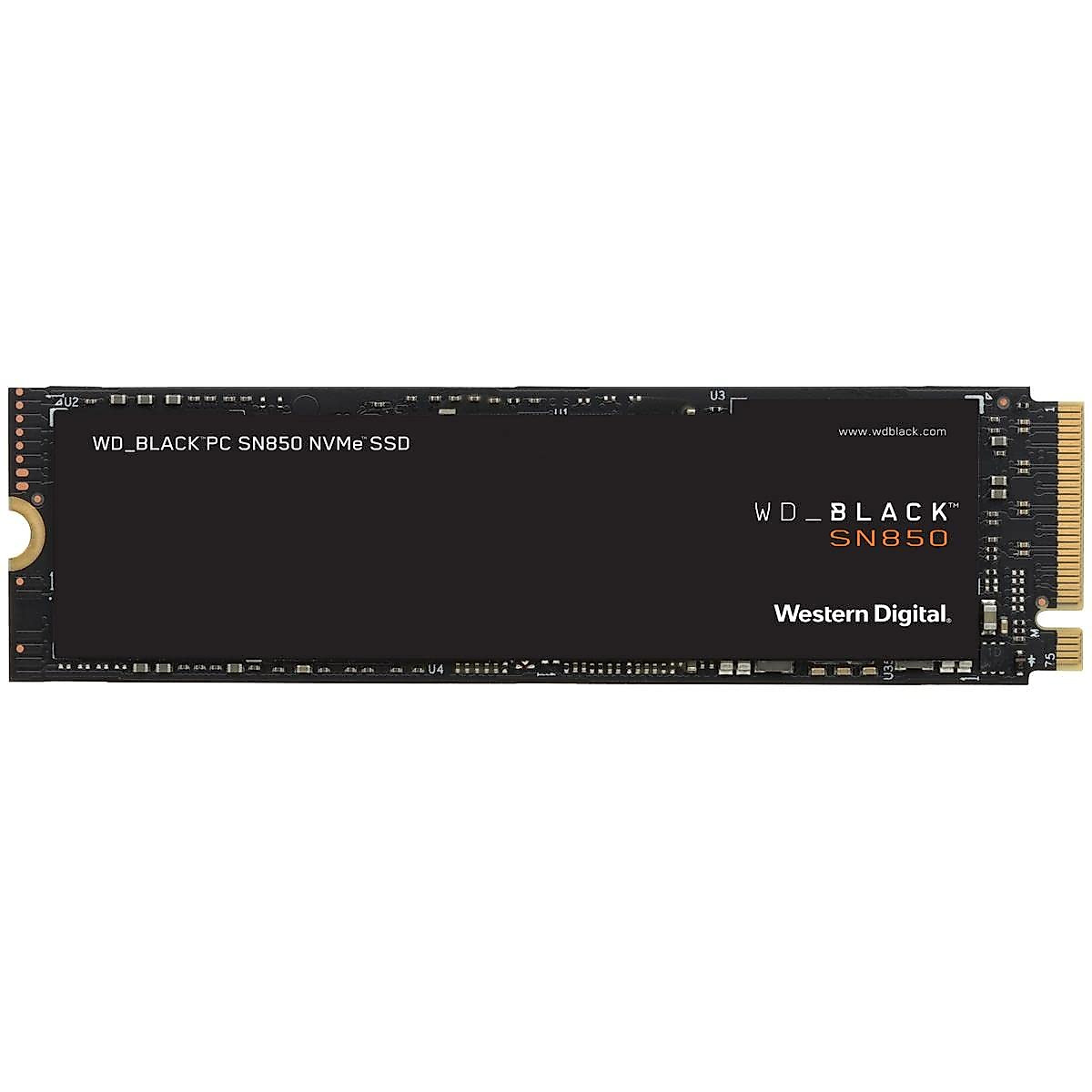 Western Digital WD 500GB WD_Black SN850 NVMe PCIe 4.0 M.2 Internal Gaming SSD Without Heatsink