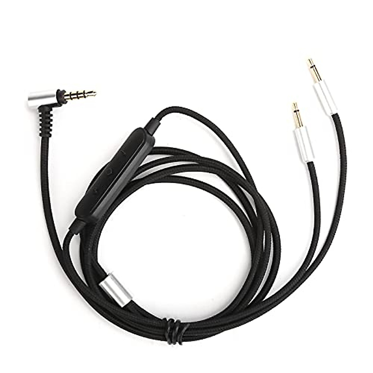 Audio Adapter Cable, Headphone Cable OFC Copper Wire with Wire Control Fit for Sennheiser HD202 HD497 HD447 HD212 pro EH250 EH350, Wire Length 1.2m