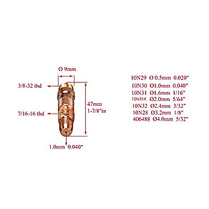 RIVERWELD TIG Jumbo Gas Lens Back Cap Long Alumina Nozzle Ceramic Cups Assorted Size Kit Fit QQ300 PTA DB SR WP 17 18 26 TIG Welding Torch 50pcs