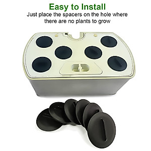 Plant Spacer Kit Compatible with Aerogarden,Plant Spacer Cover for Aerogarden Spacer Caps,for Indoor Hydroponic Growing System,25 Pack, Black