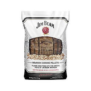 Ol' Hick Cooking Pellets 20 Pounds Barbecue Genuine Jim Beam Bourbon Barrel Grilling Smoker Cooking Pellets Bag for Grilling and Smoking (2 Pack)