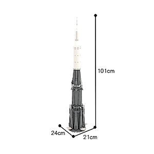 Soviet N1 Moon Rocket Building Kit; SLS Super Heavy-Lift Launch Vehicle N1 Building Set, Saturn V Rocket Ship Toy, N1 Carrier Rocket Model Building Blocks, Outer Space Rocket for Kids Adult (904 PCS)