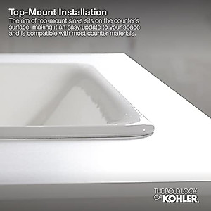 Bathroom Sink by KOHLER, Undermount Bathroom Sink, Caxton Collection, White, K-EC20000-0