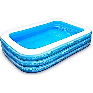 Outdoor Backyard Pools for Family-10’’x 30’’Inflatable Pool for Adults & Easy to Set up Outdoor Pool,Suitable for Outdoor, Backyard, Garden, Family, Summer Water Party