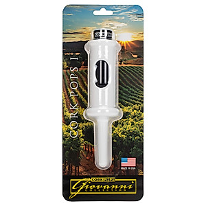 Cork Pops White Giovanni 6.5 Inch Original Wine Bottle Opener