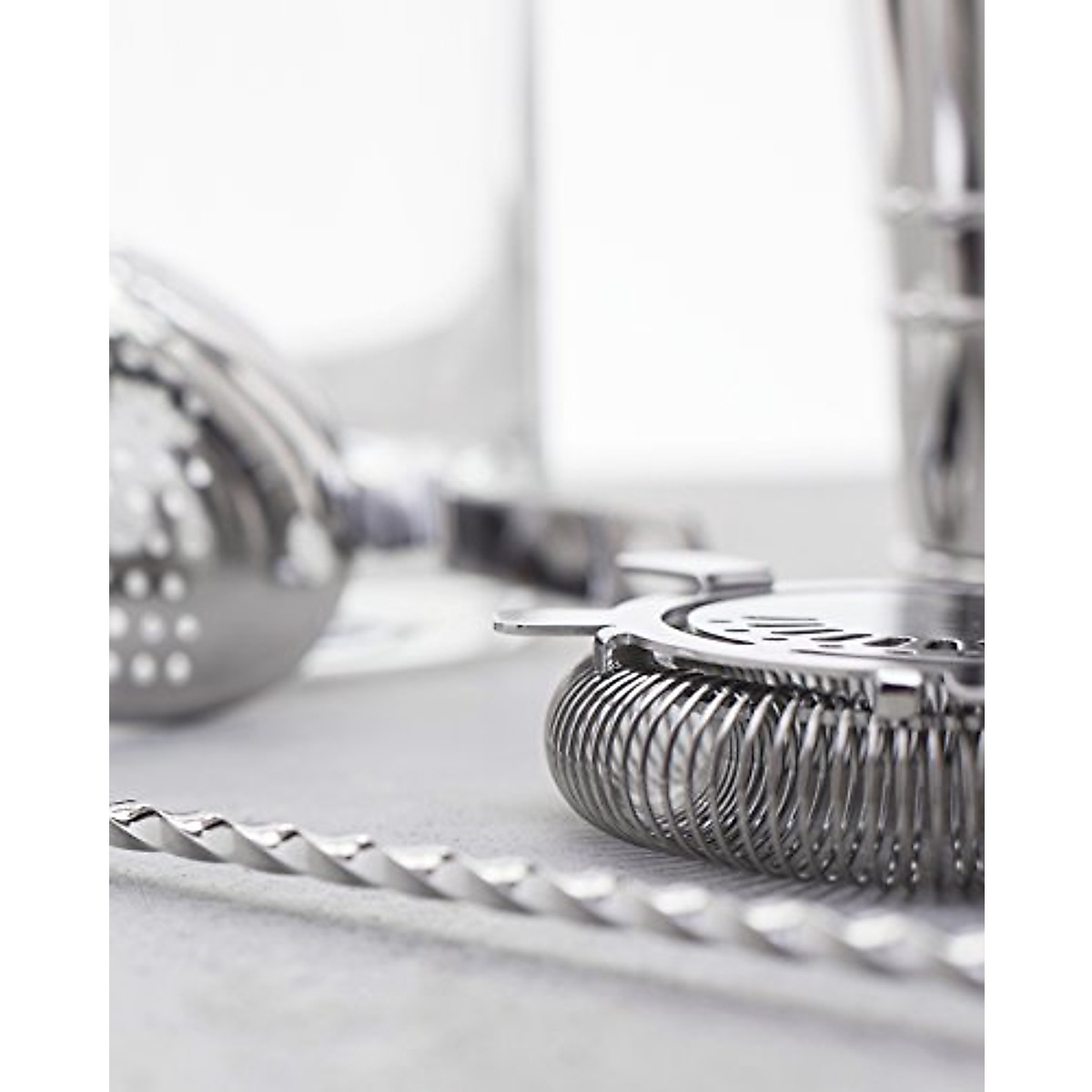 Crafthouse by Fortessa Professional Metal Barware/Bar Tools by Charles Joly, 12.5" Stainless Steel Twisted Bar Spoon