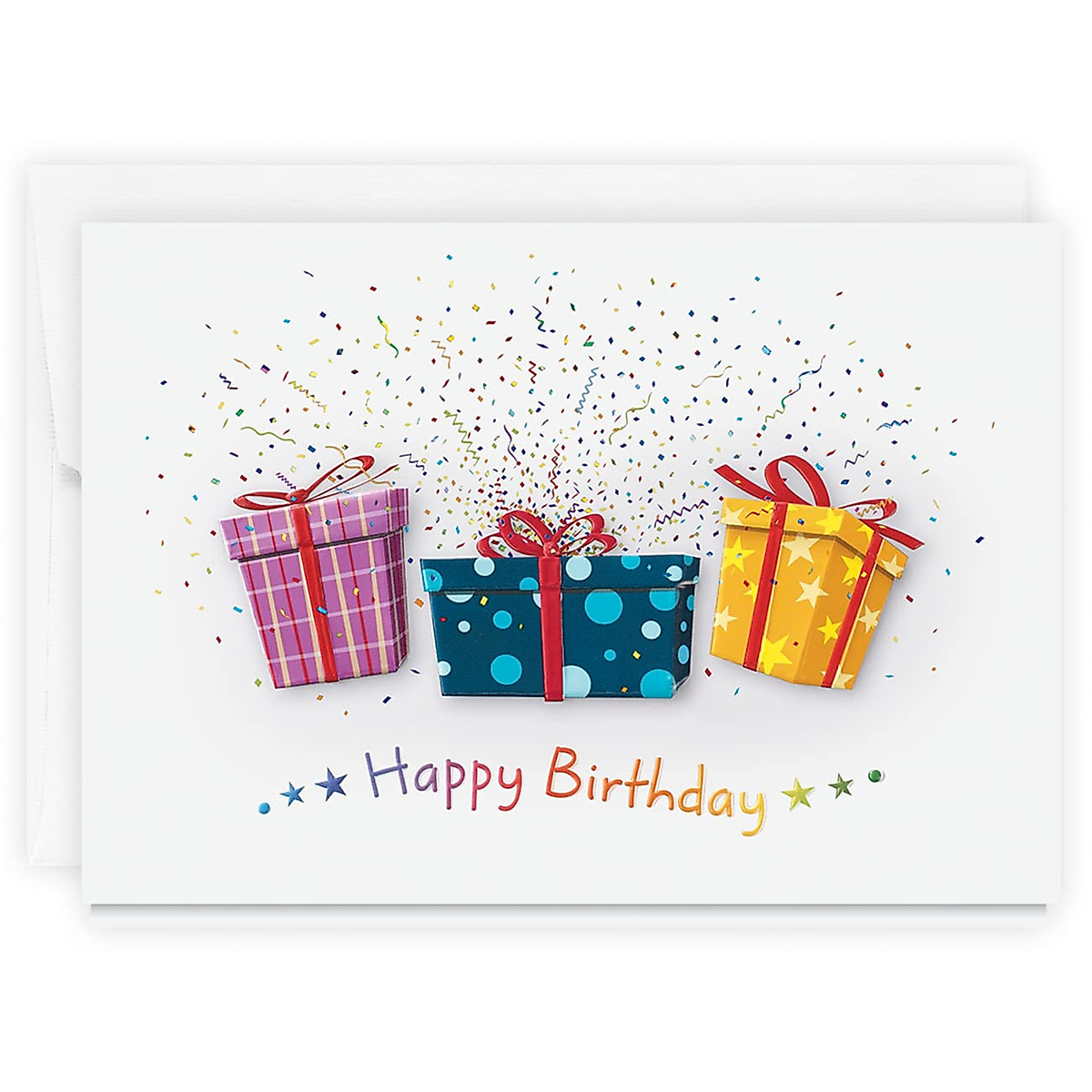 The Gallery Collection, 1 Count Card Pack, Birthday Card with Pearl Lined Envelope (Birthday Explosion)