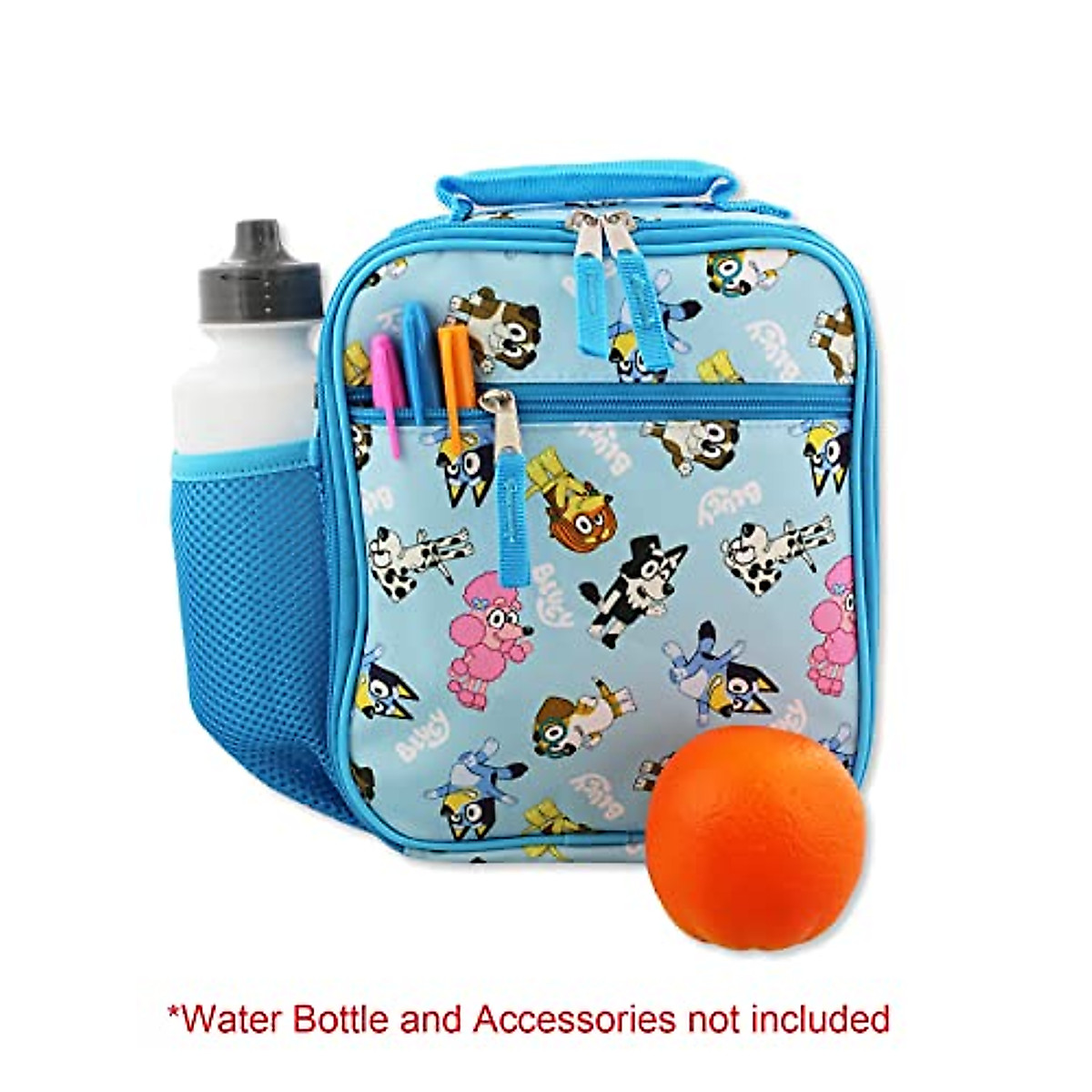 Bluey Kids Soft Insulated School Lunch Box (One Size, Blue)