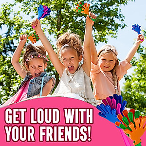 Colorful Hand Clappers - 12 Pack - 7" Noisemakers for Ultimate Party Fun - Sporting Spectacles, Birthday Extravaganzas, and Graduation Celebrations
