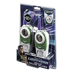 Disney Pixar Lightyear Toy Walkie Talkies for Kids, Indoor and Outdoor Toys for Kids with Light Up Graphics