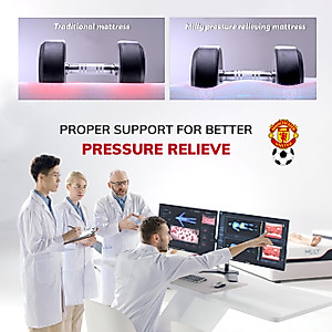 MLILY Twin Mattress Bed Mattress, Manchester United 10 Inch Memory Foam Mattress, Cool Sleep & Pressure Relief, Made in USA, White