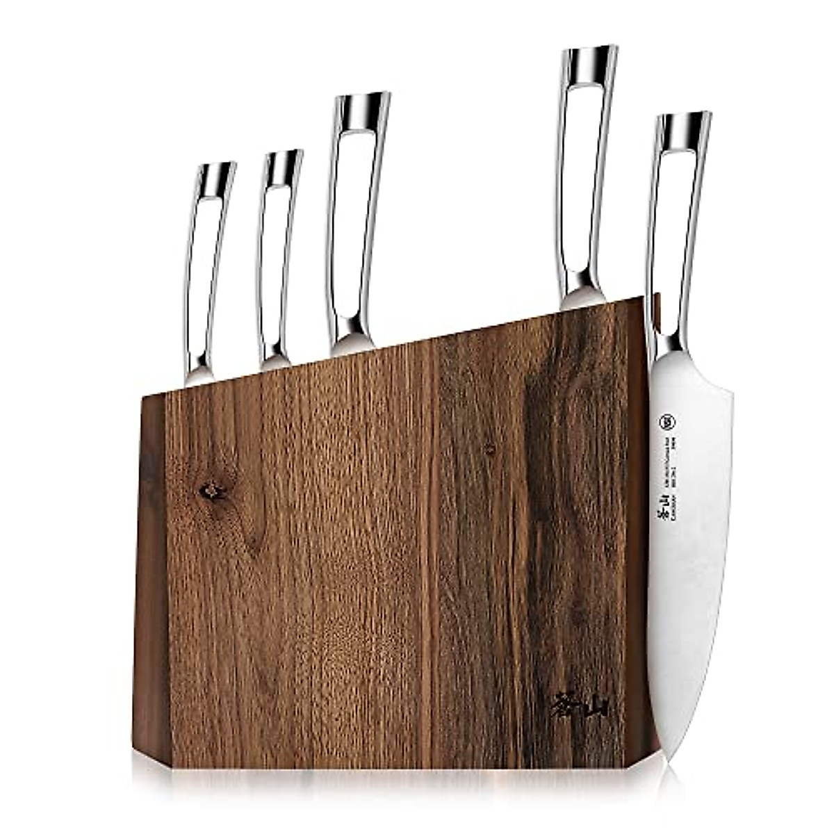 Cangshan N1 Series 6-Piece German Steel Forged Knife Block Set, Walnut Block