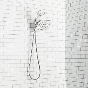 Home Basics Dual Massager, Chrome Shower Head