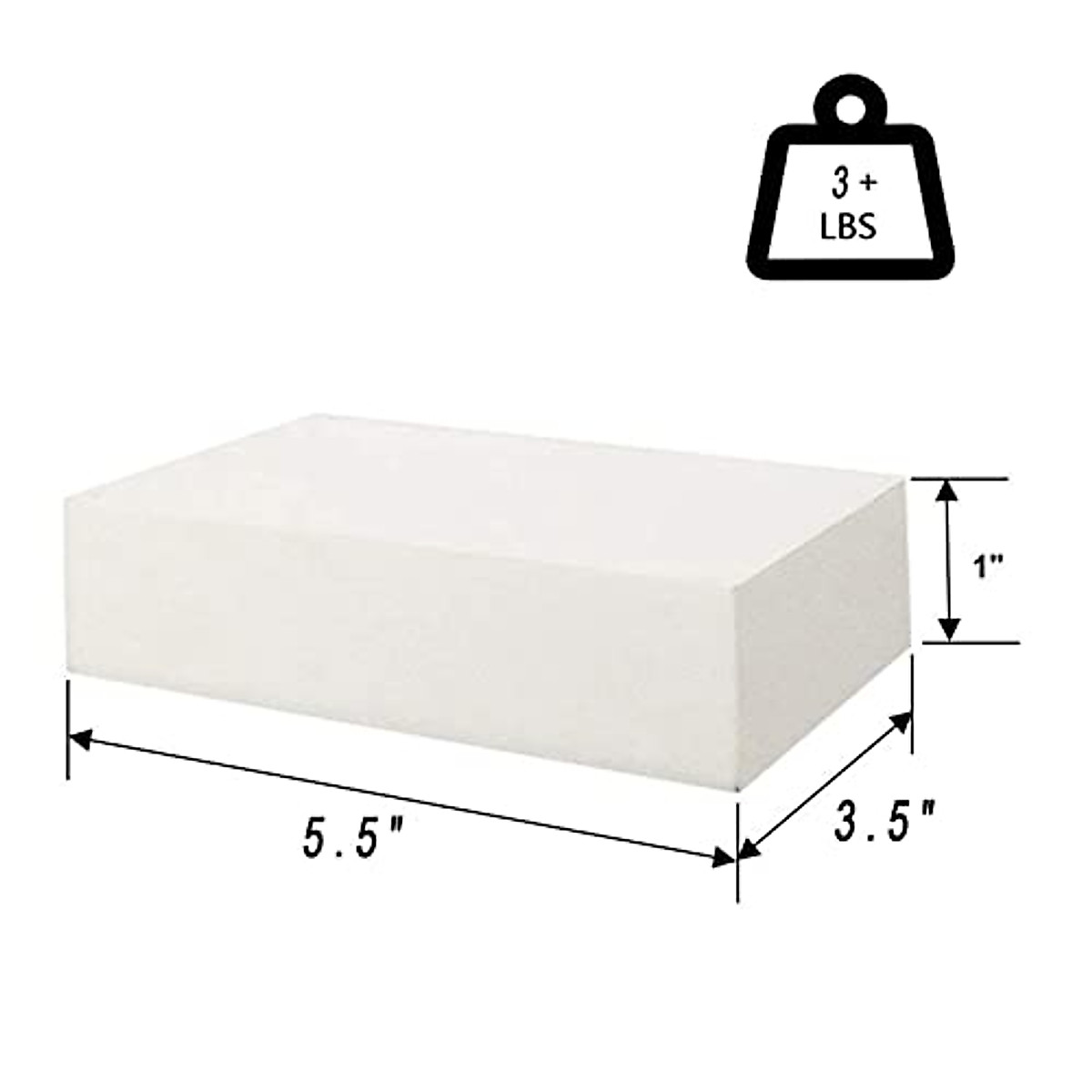 HAO Small Floating Shelf 6 inch Wall Mounted Mini Hanging Display Shelves for Living Room Bedroom Bathroom Set of 5 White