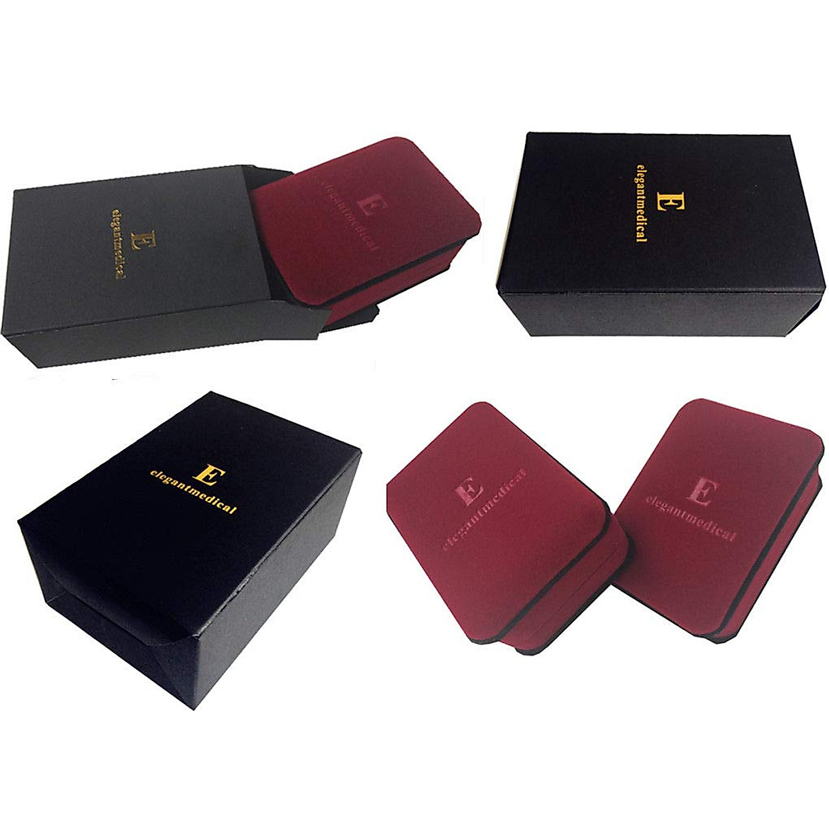 elegantmedical HANDMADE Red Tiger Eye Prayer Beads Catholic Rosary Necklace Gift Box Italy Crucifix Gold (red)