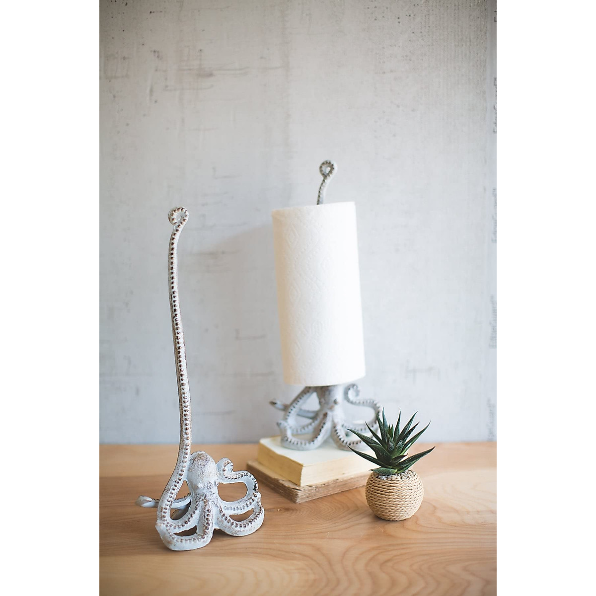 Kalalou CTM1033 Paper Towel Holder, White