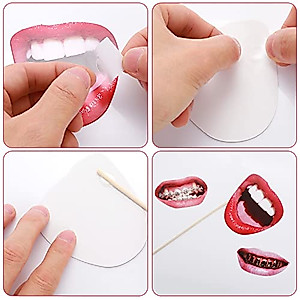 20Pcs Party Photo Booth Props,Fun Lips Mouth Photobooth Props Handheld Party Selfie Photo Props for Kids Women, Birthday Weddings Graduation Party Supplies Photo Prop