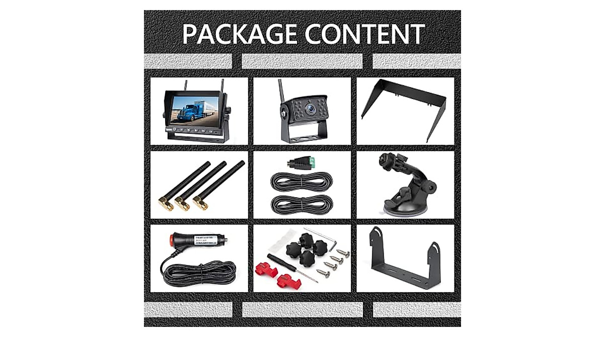 VASTEND 7" Wireless RV Backup Camera HD 1080P Stable Signal