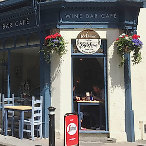 CHDITB Welcome to the Shitshow Wood Door Sign, Alcohol Shitshow Rustic Wall Door Hanging Sign(12”x12”), Funny Welcome Wall Hanging Sign Plaque for Front Door Entryway Porch Bar Pub Farewell Party