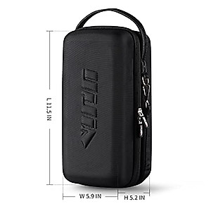 UYIYE Carrying Storage Case for Nintendo Switch/Switch OLED Model (2022),Portable Travel All Protective Hard Messenger Bag Soft Lining 16 Games for Switch Console Pro Controller & Accessories black