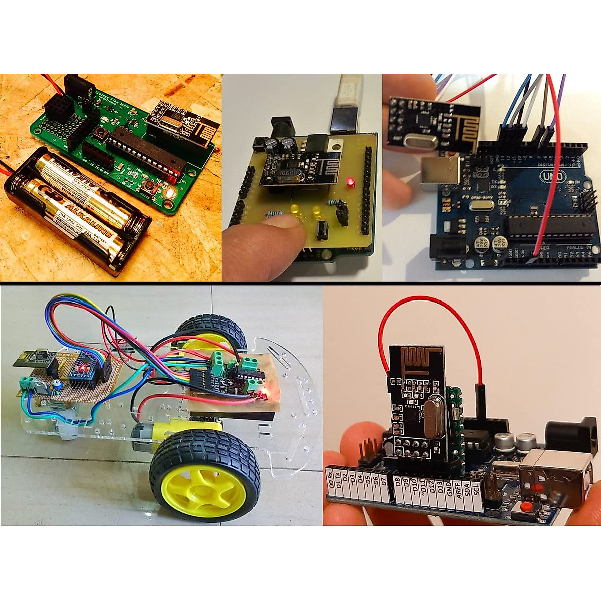 Aideepen 10PCS NRF24L01+ 2.4GHz WL Transceiver Module R-F Transceiver Module