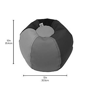 Factory Direct Partners 12267-AS SoftScape 10" Bean Puffs Seating Set for Toddlers and Kids, Colorful, Flexible and Lightweight for Daycare, Preschool, Home (2-Pack) - Assorted
