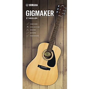 Yamaha GigMaker Standard Acoustic Guitar w/ Gig Bag, Tuner, Strap and Picks - Natural