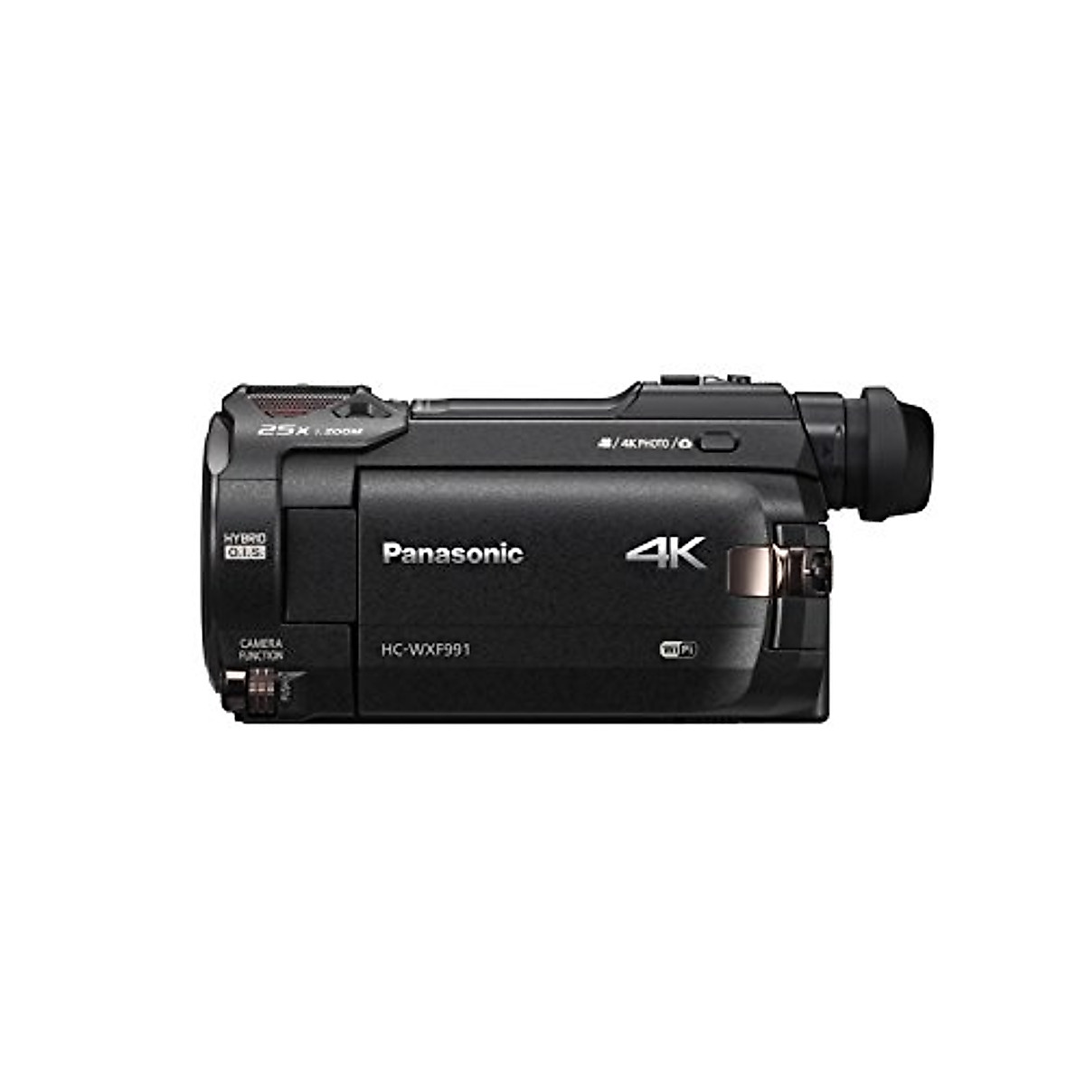 Panasonic 4K Cinema-Like Video Camera Camcorder HC-WXF991K, 20X Leica DICOMAR Lens, 1/2.3" BSI Sensor, 5-Axis Hybrid O.I.S, HDR Mode, EVF, WiFi, Multi Scene Video Recording (Black)