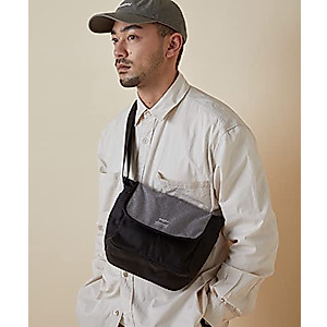 anello(アネロ) Flap Mini Shoulder Bag, Navy/Yellow