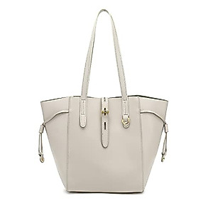 LL LOPPOP Large Designer Hobo Bag, Simple Tote Bags Shoulder Purse for Women Grey 204603