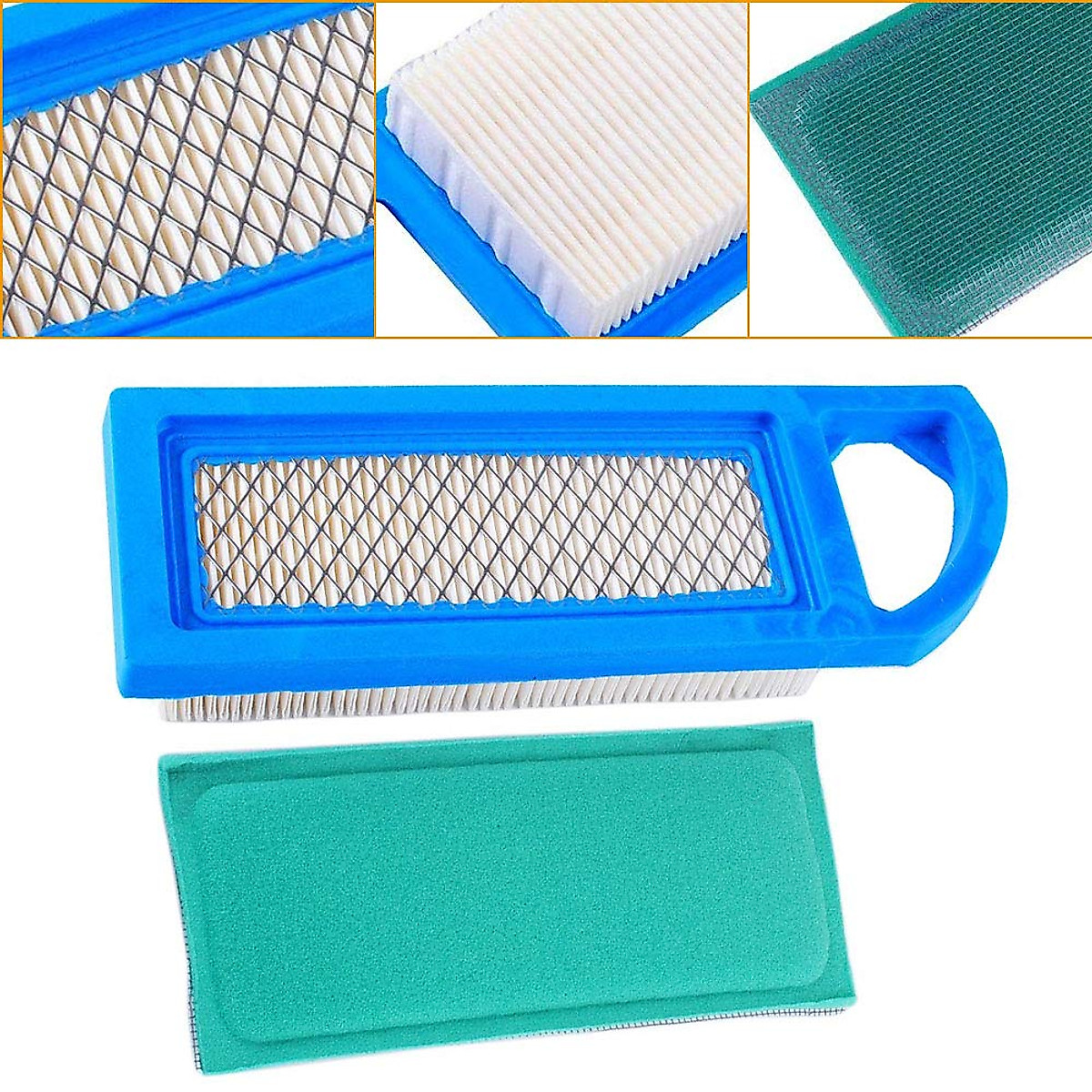 HIFROM Air Filter with Pre Air Filter 697015 Compatible with Bs 697153 697014 697014 697634 698083 795115 797008 102-875 Oregon 30-122 Craftsman 33425John Deere Gy20573 M149171(5PCS)