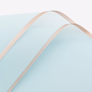 PRECUMELO Valentine's Day Florist Paper Floral Wrapping Paper Tissue for Bouquets Floral Wrap Gift Wrapping (Light Blue)