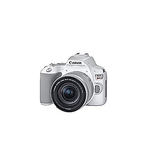 Canon EOS Rebel SL3 Digital SLR Camera with EF-S 18-55mm Lens Kit, Built-in Wi-Fi, Dual Pixel CMOS AF and 3.0 inch Vari-Angle Touch Screen, White